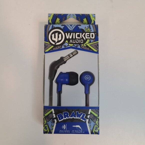 Headphones | Wicked Audio Brawl Earbuds Deep Sea Blue | Poshmark